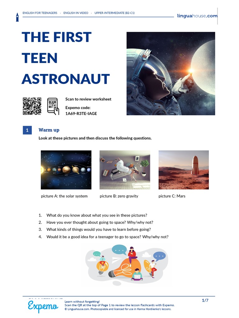 The First Teen Astronaut British English Student | PDF | Linguistics
