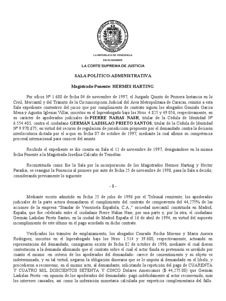Caso Pierre Nahas Nasr | PDF | Jurisdicción | Demanda judicial