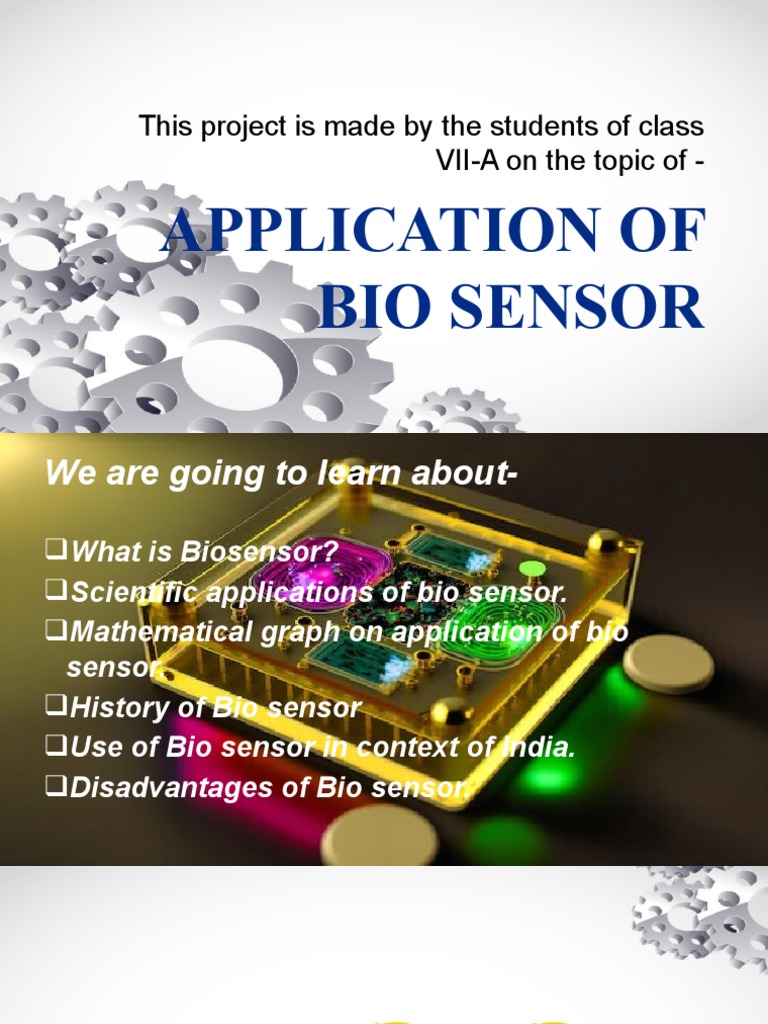 Application Of Bio Sensor Class Vii A Updated With Test Pdf