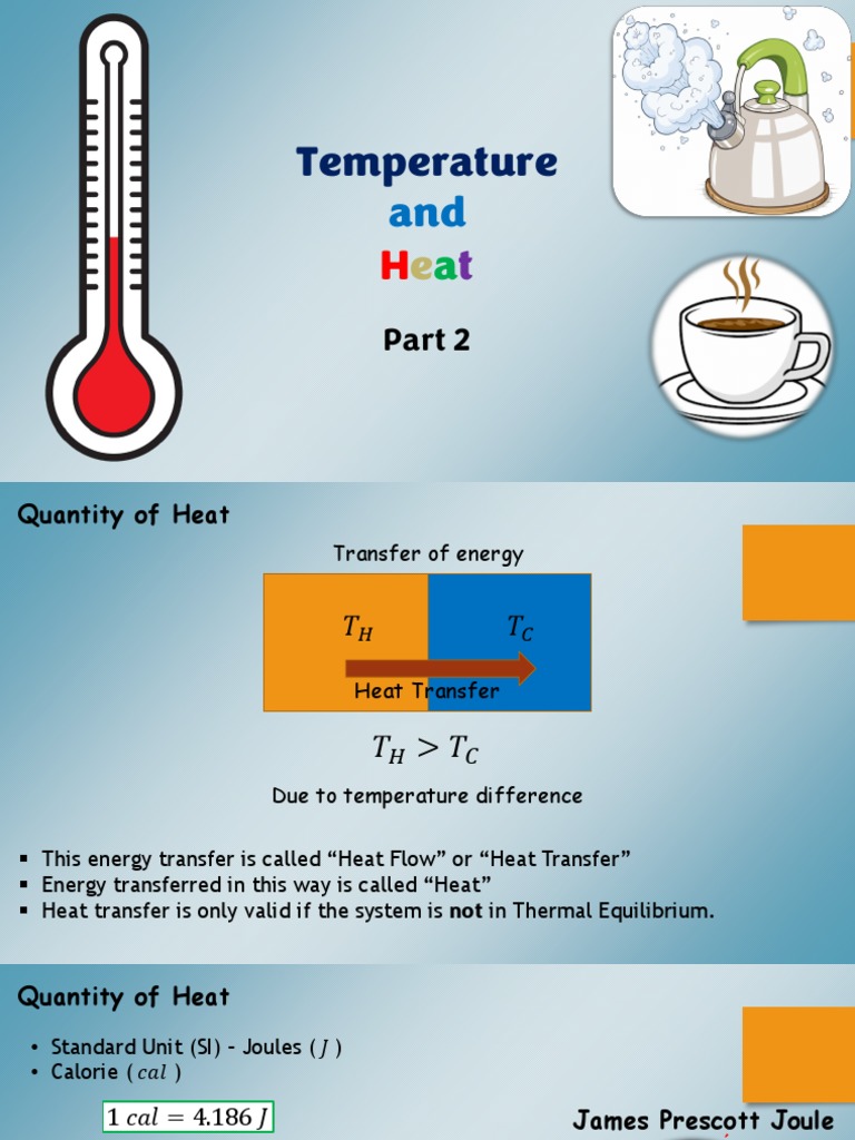 Temperature and Heat 2 | PDF | Heat | Heat Transfer