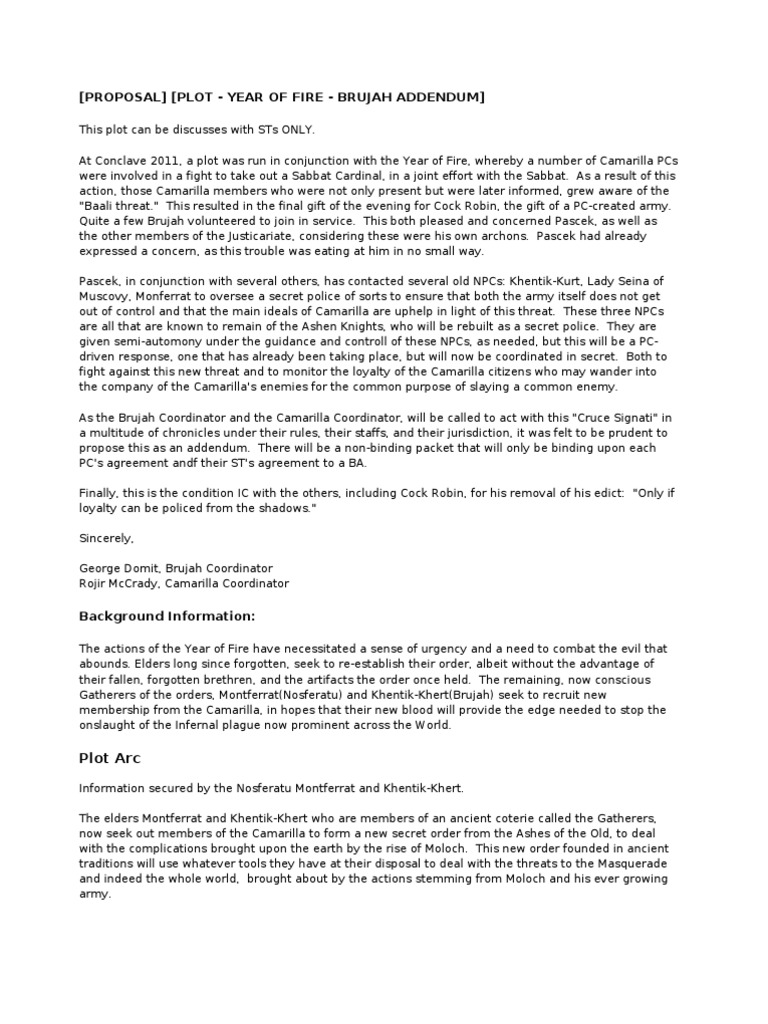 BRUJAH-Cruce Signati The Camarilla Secret Policy | PDF | Crusades ...