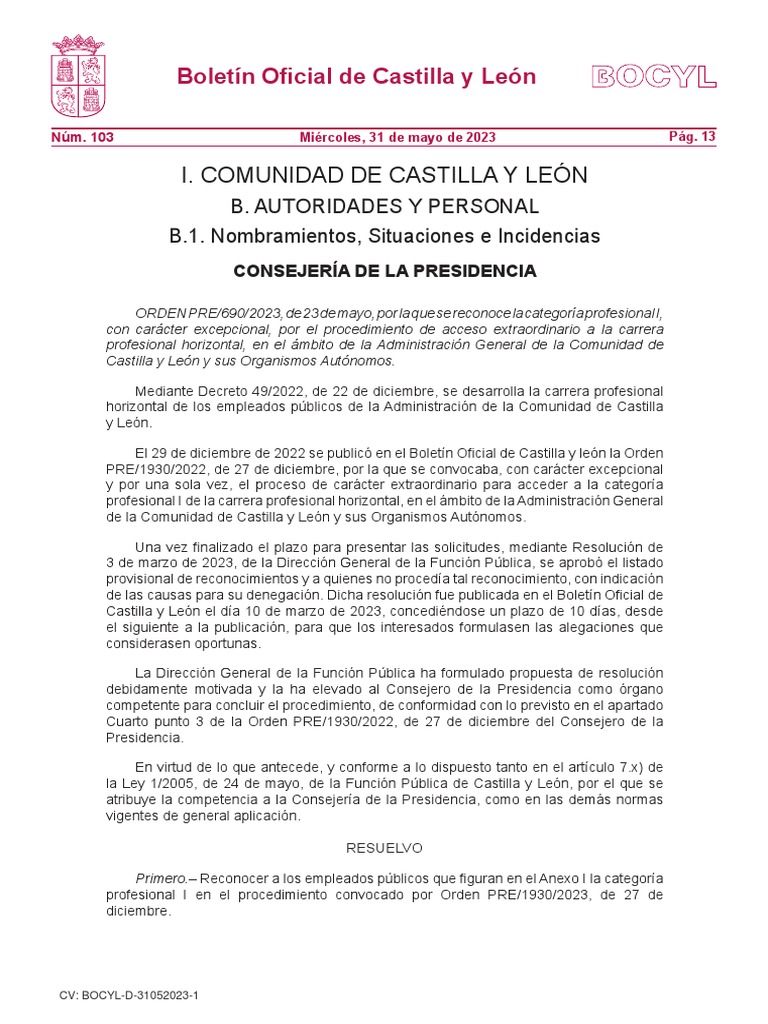 Bocyl D 31052023 1 | PDF | Gobierno | Ciencias Políticas