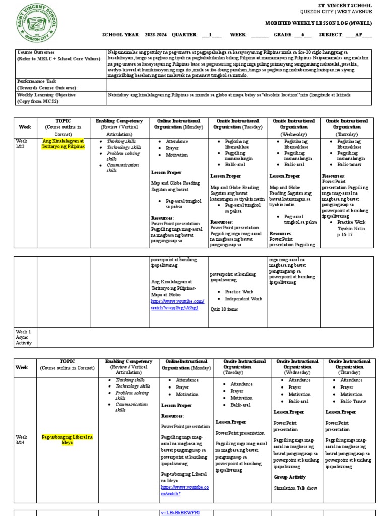 Ap 6 Mwell Q1 | PDF