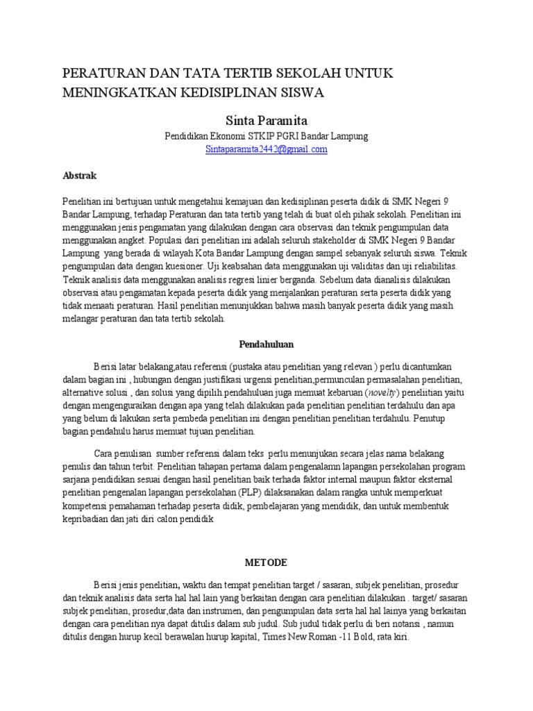 Artikel Sinta Paramita (20150018) | PDF