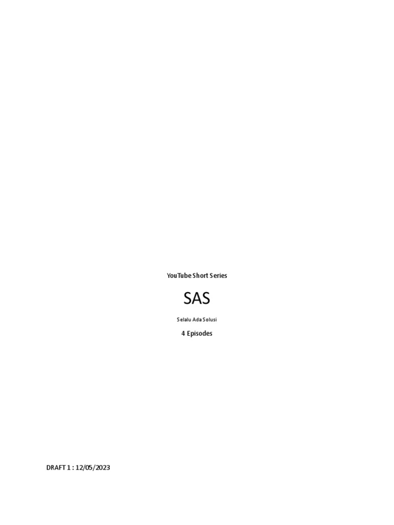 SAS - YouTube Short Series - FULLEP | PDF