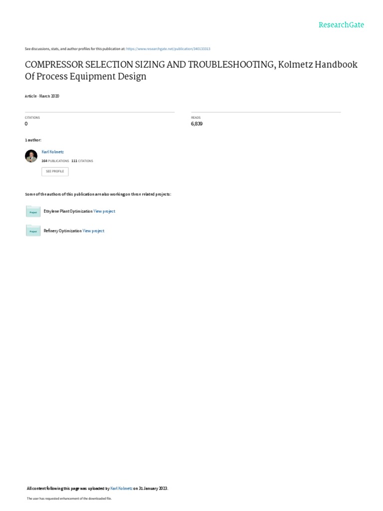 Engineering Design Guidelines Compressor Sizing and Selection Rev4.1 ...