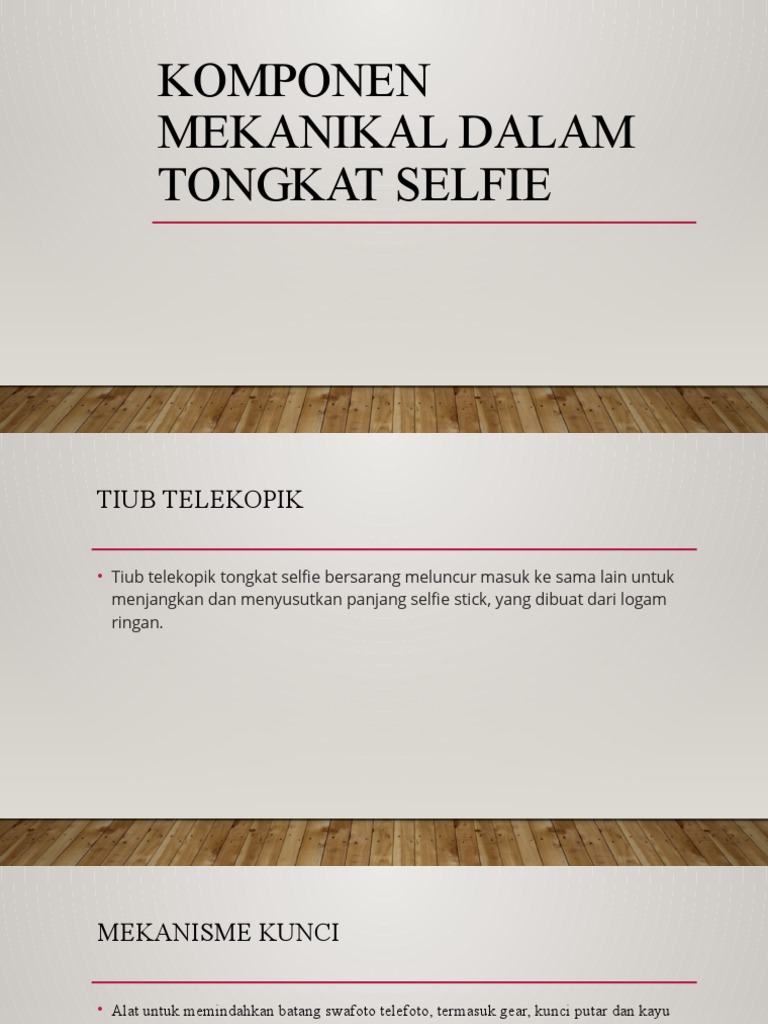 Komponen Mekanikal Dalam Tongkat Selfie | PDF