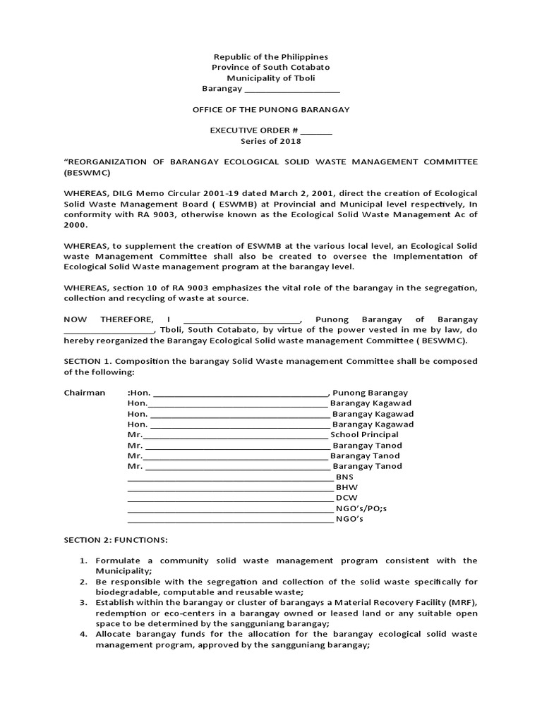 BESWMC | Download Free PDF | Waste Management | Municipal Solid Waste