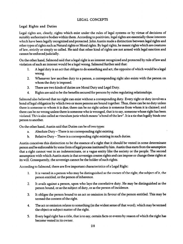 Legal Concept | PDF