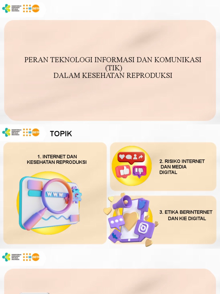 Peran Teknologi Informasi Dan Komunikasi (TIK) Dalam Kesehatan Reproduksi | PDF