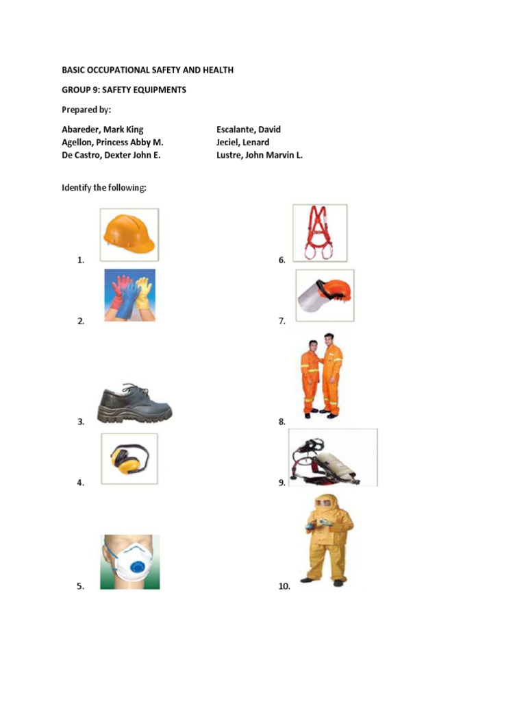 Basic Occupational Safety and Health Activity | PDF