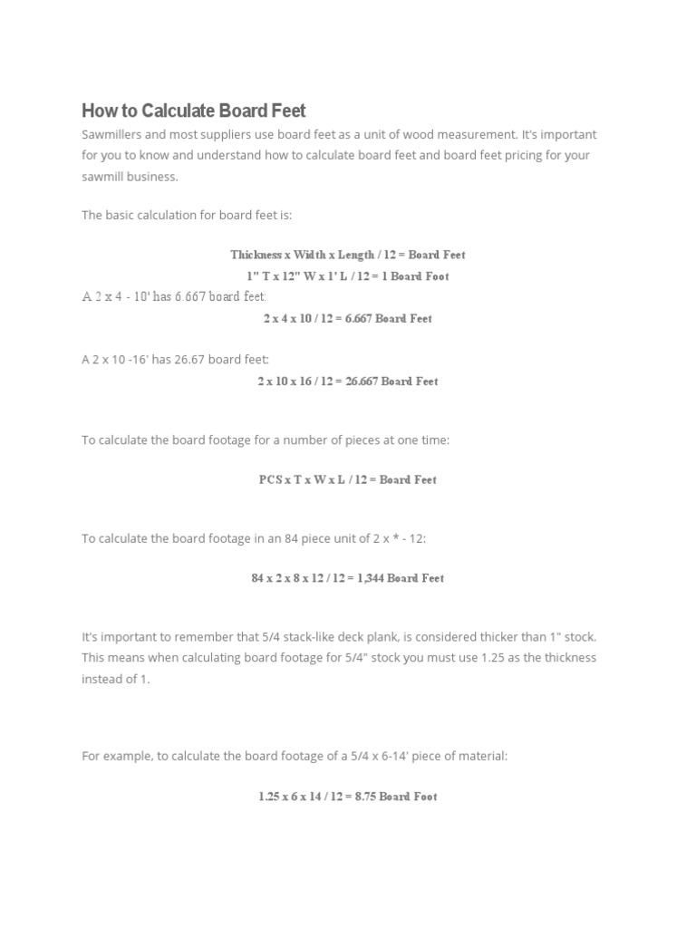 How To Calculate Board Feet _ Board Feet Size Calculator – PHXXJH
