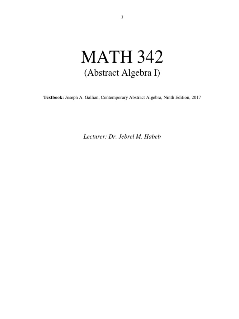 MATH 342 Lec 2 Ch 0 25 2 2021 PDF