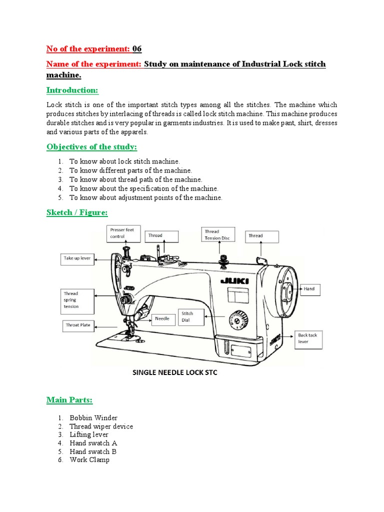 Experiment 6,7,8 | PDF | Sewing Machine | Sewing