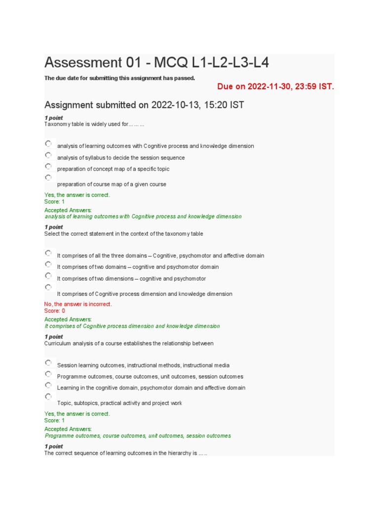 Test - Module 4 | PDF | Learning | Educational Assessment