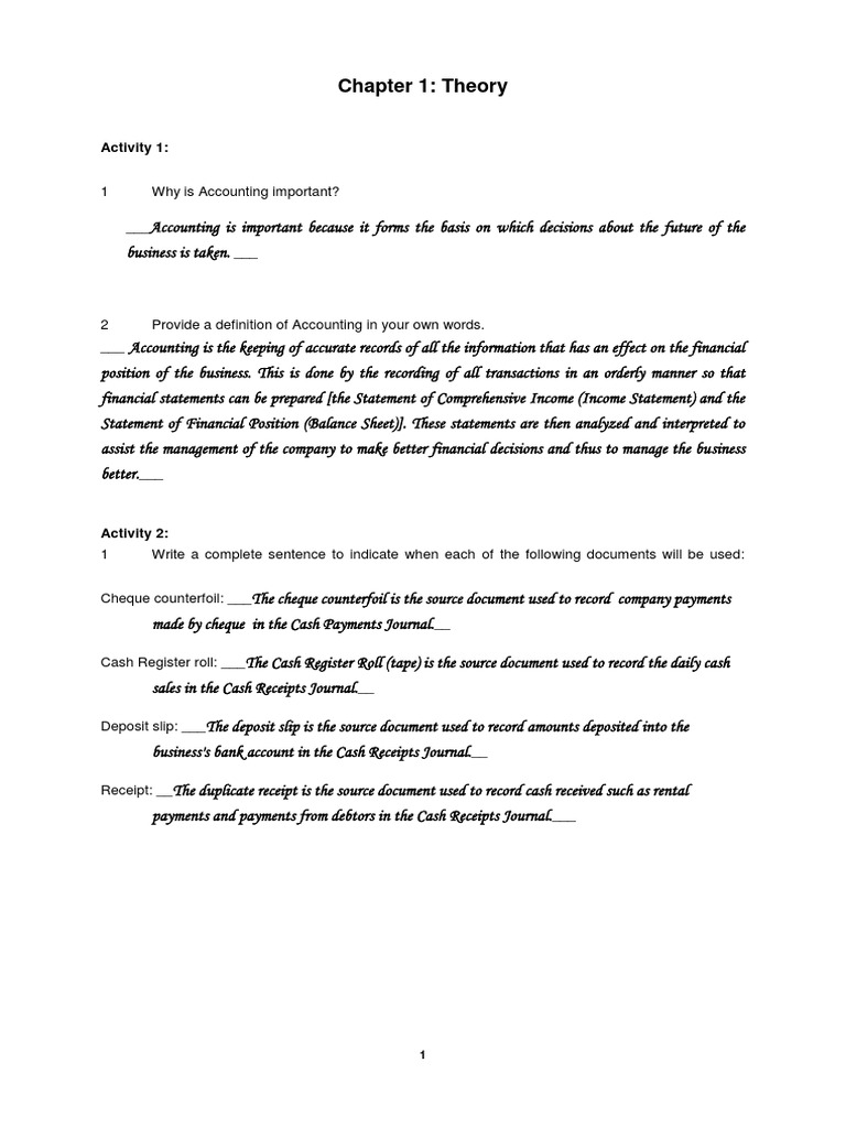 Mr. Naidoo's Salary at ABC Traders | PDF | Debits And Credits | Equity ...