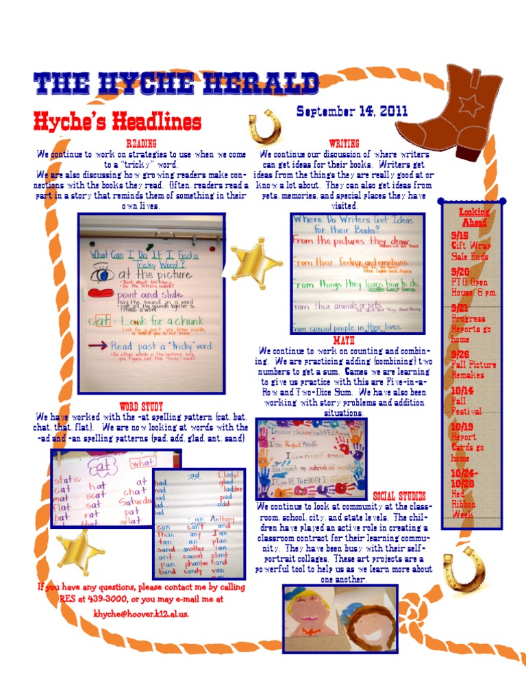 Hyche Herald: September 2011 Updates | PDF