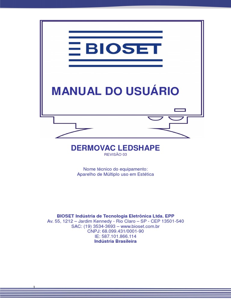 Dermovac Led Shape Bioset 1 | PDF | Rede de computadores | Hertz