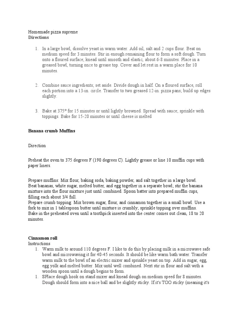 Baking Recipes | Download Free PDF | Cakes | Cupcake