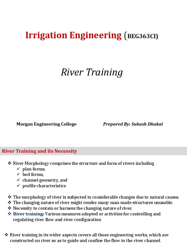 Chapter - 8 - River - Training | Download Free PDF | River | Levee