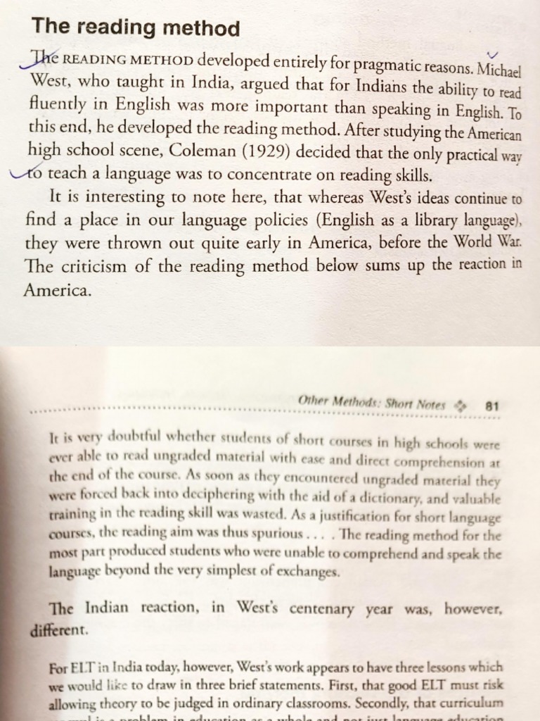 The Reading & The Bilingual Method | PDF