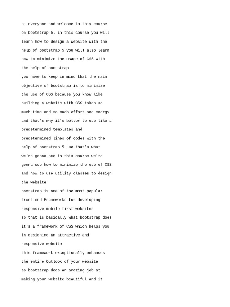 (English (Auto-Generated) ) Bootstrap 5 Full Course 2023 - Bootstrap ...