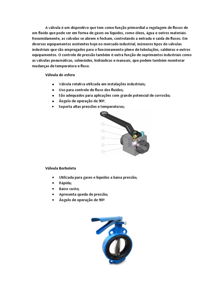 Tipos de Válvulas | PDF