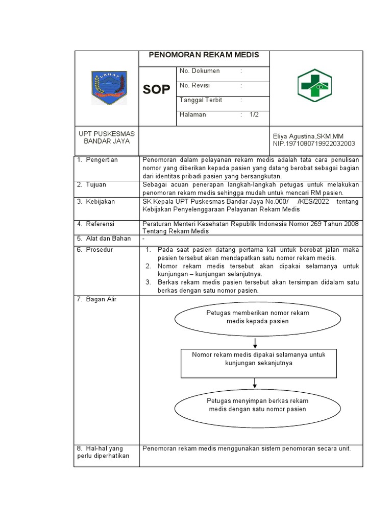 SOP Penomoran RM | PDF