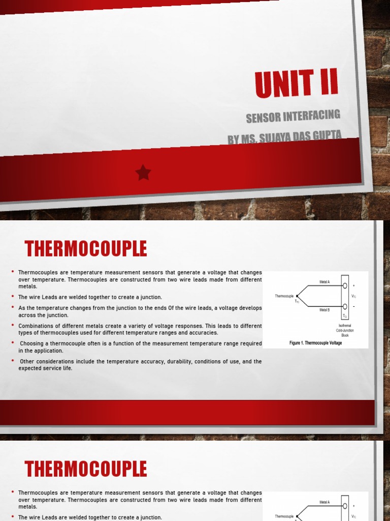Unit II | PDF | Thermocouple | Operational Amplifier