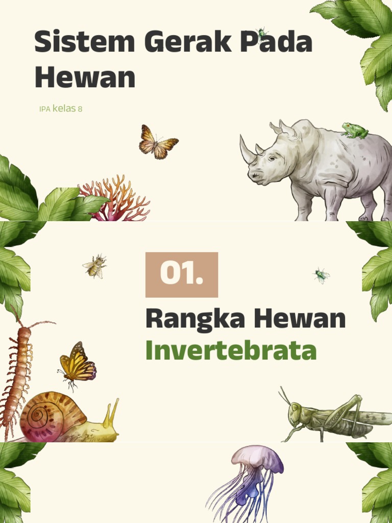 Sistem Gerak Hewan Kelas 8 | PDF