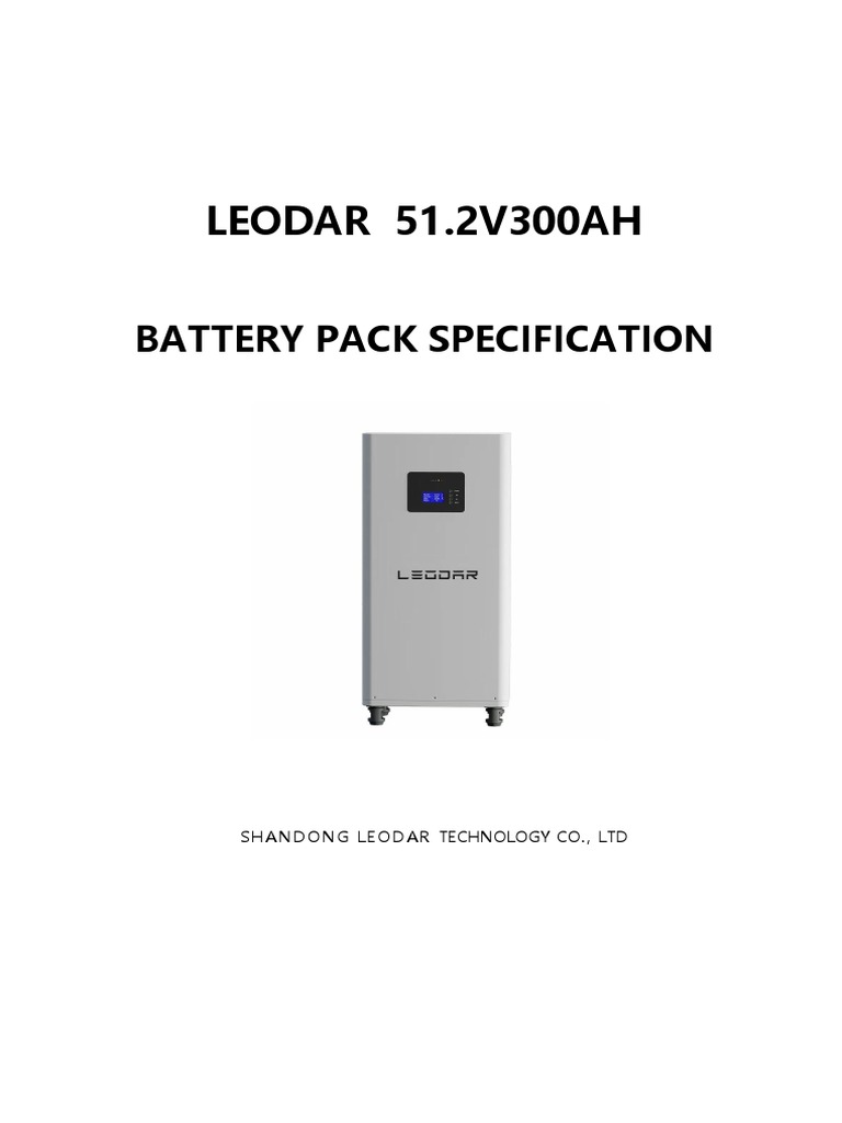 Leodar 51.2V 300ah Battery Specification1 | PDF