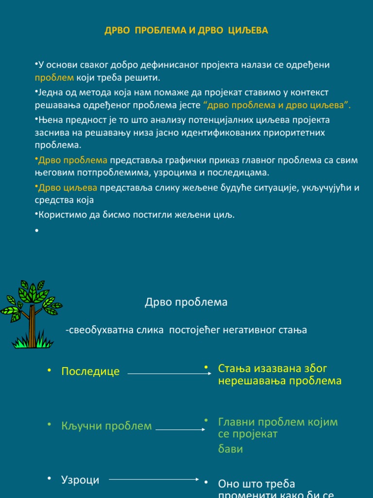 Drvo Problema I Ciljeva | PDF