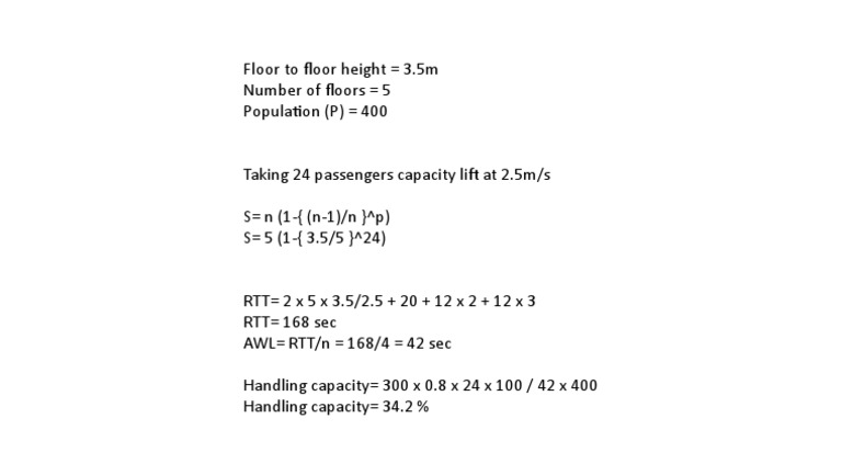 Load Calculation of Lifts | PDF | Teaching Methods & Materials | Computers