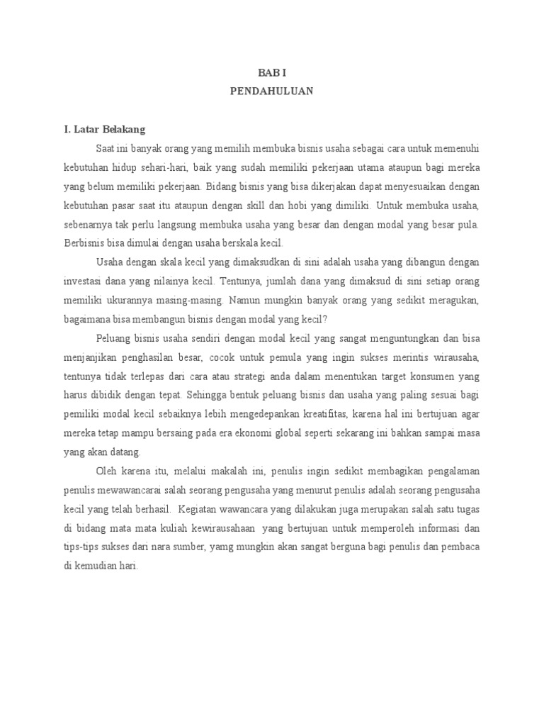 Contoh Tugas Wawancara | PDF