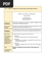 Topic 5: Paglilingkod Sa Kapuwa Bilang Indikasyon NG Pananampalataya | PDF