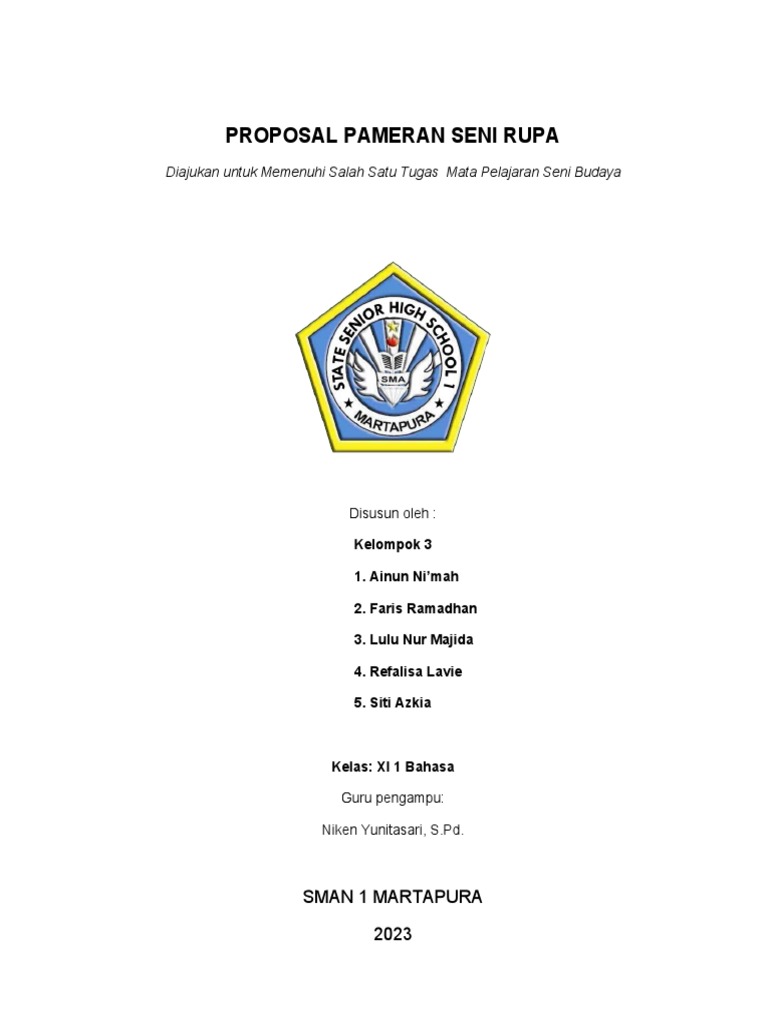 Tugas 2 - Membuat Proposal Pameran Seni Rupa (Copy 1) | PDF