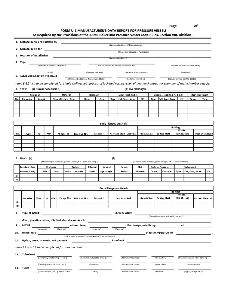 Test U1 ASMEForm | PDF | Pipe (Fluid Conveyance) | Mechanical Engineering
