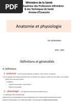 Cours Anatomie Et Physiologie Bac +1 Sciences Infirmieres | PDF | Vertèbre | Colonne vertébrale