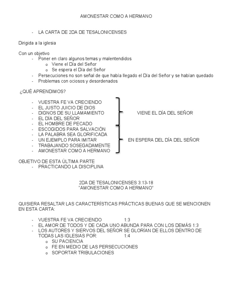 Amonestar a los Hermanos en Fe | PDF | Fe | Amor