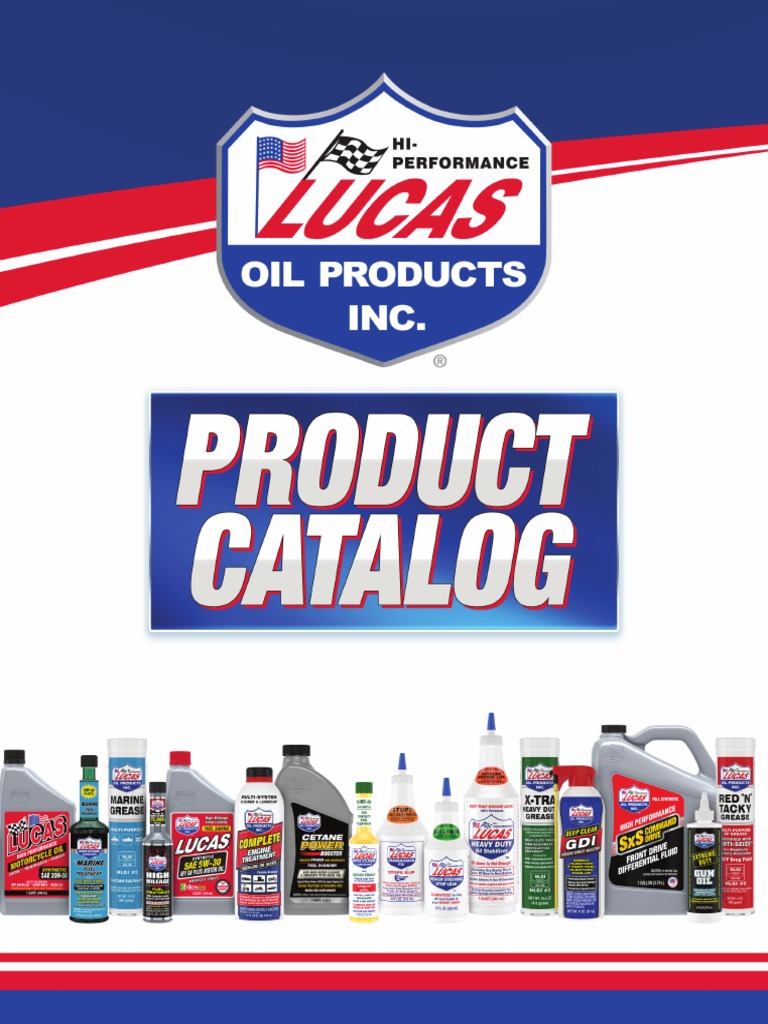 lucas_oil_products_catalog | PDF | Motor Oil | Gasoline
