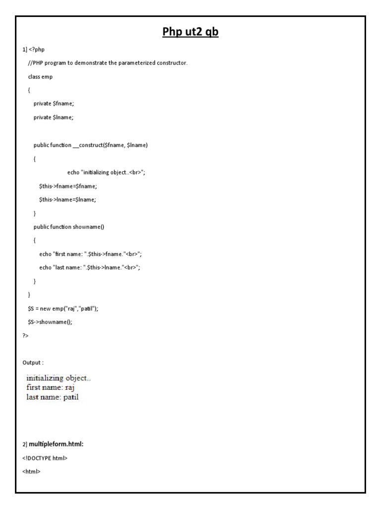 Php Ut2 Qb Pdf Data Management Software Sql 
