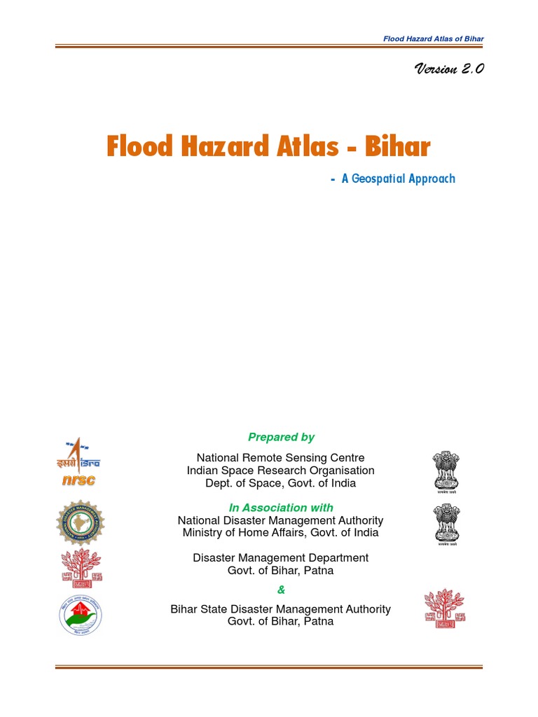 Bihar Flood Hazard Atlas 2020 | PDF | Flood | Emergency Management
