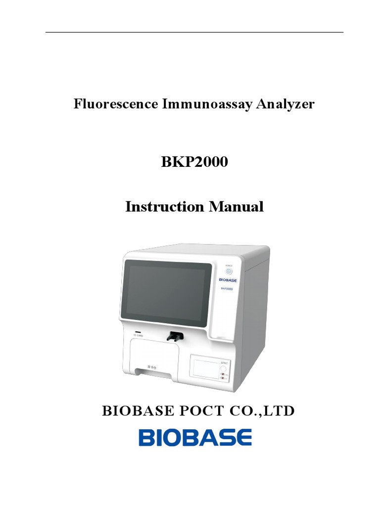 BKP2000 User Manual | PDF | Waste | Safety