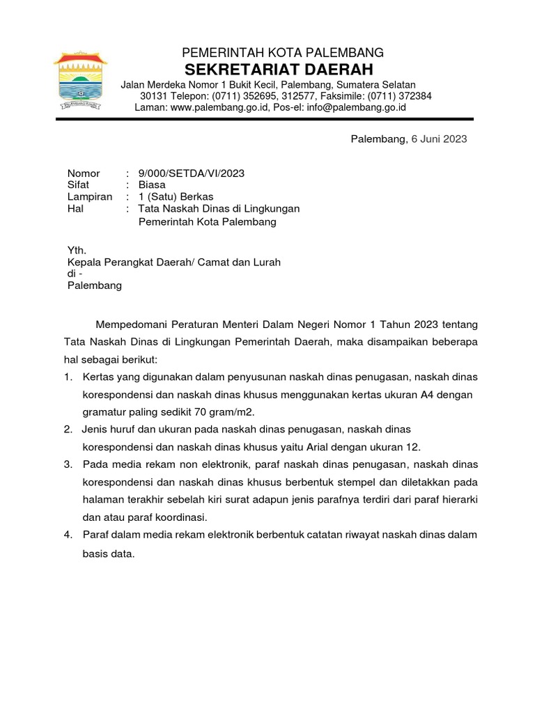 Format Tata Naskah 2023 | PDF