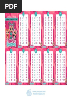 Tablas de Multiplicar Minecraft | PDF | Teaching Methods & Materials | Home & Garden