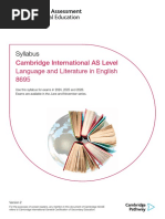 English Language AS:A Level (9093) - 2024:2026 Syllabus | PDF ...