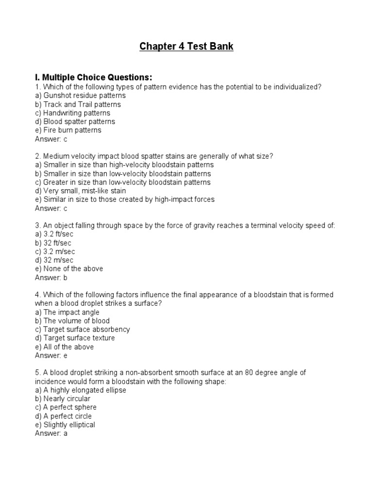 Gaensslen TB CH04 | PDF | Ballistics | Flight