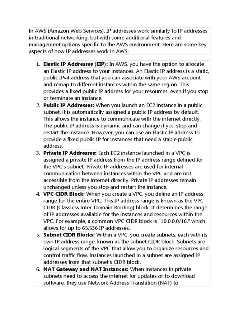 IP Adressses Use Cases | Download Free PDF | Ip Address | I Pv6