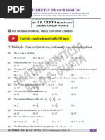 Class 10 Arithmetic Progression Practice WORKSHEET | PDF | Mathematics | Arithmetic
