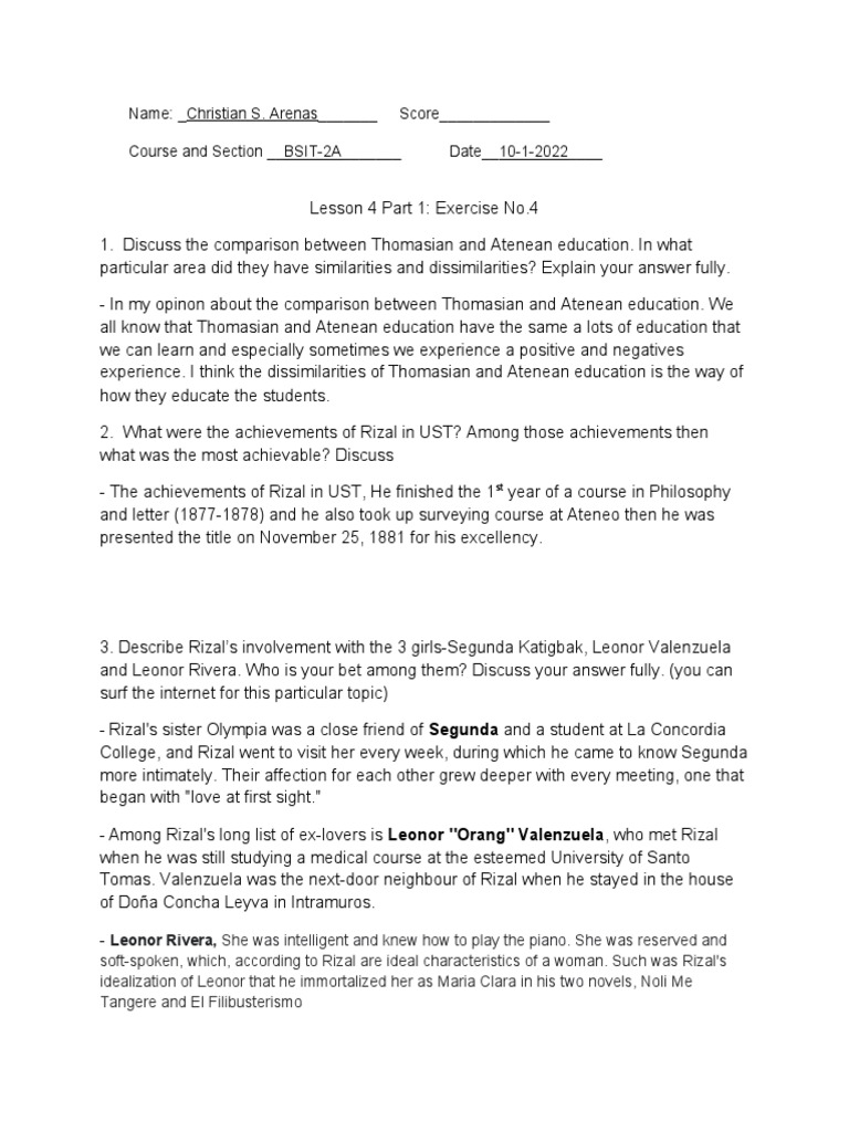 Lesson-4-Part-1-Exercise-No-4 | PDF